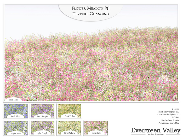 Second Life Marketplace - Flower Meadow [3] Texture Changing